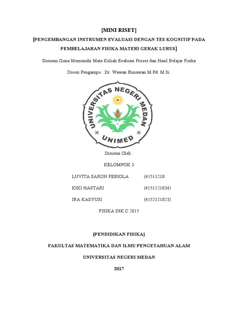 Kelompok Iii - Mini Riset | PDF