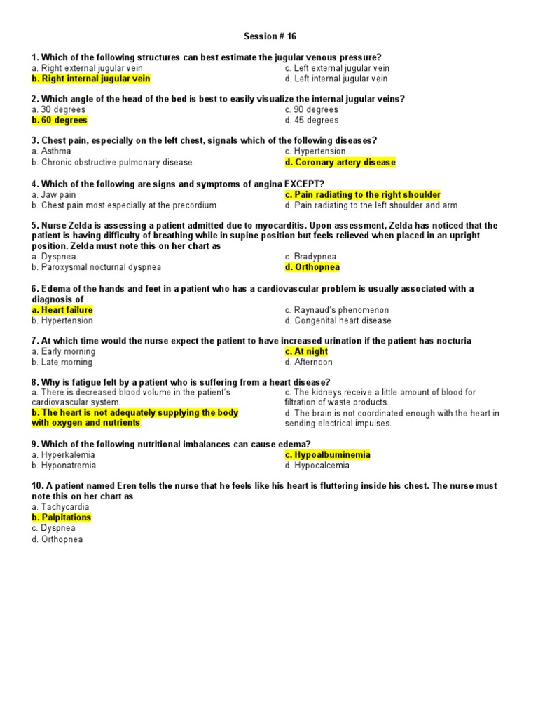 Assessing Jugular Venous Pressure and Cardiovascular Signs | PDF ...