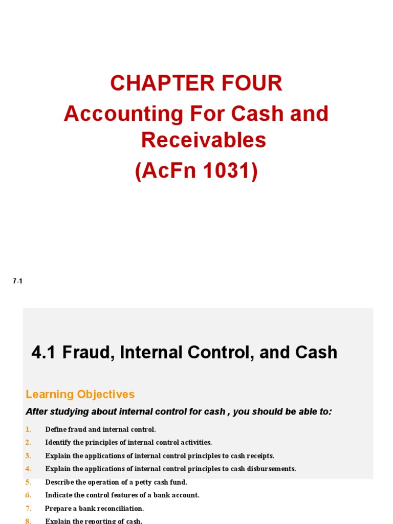Cash and Receivables Internal Control Guide | PDF | Internal Control ...
