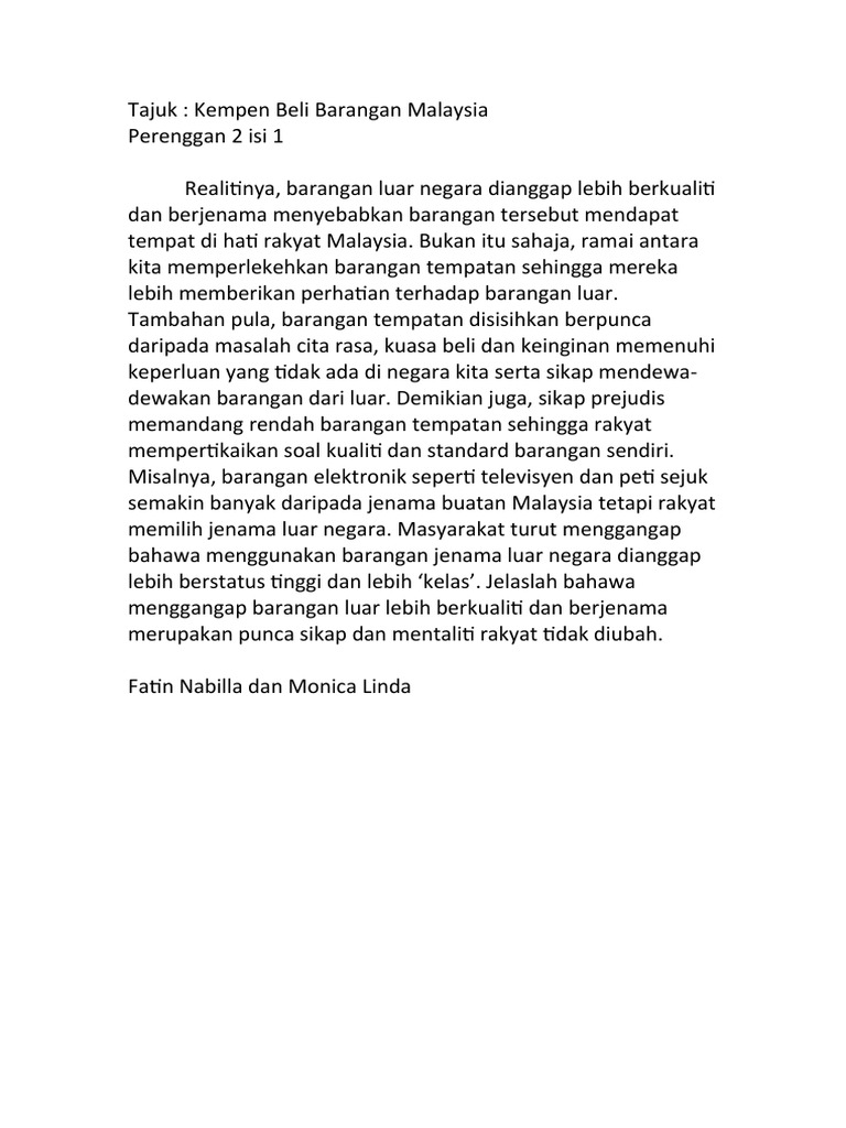 Pembentangan Bahasa Melayu Slide Sem 1 | PDF