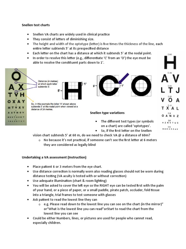 Test Charts | PDF | Visual Acuity | Optics