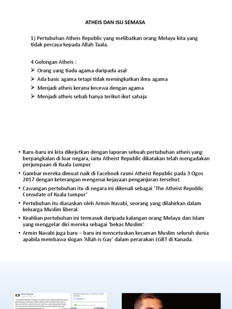 Atheis Dan Isu Semasa | PDF