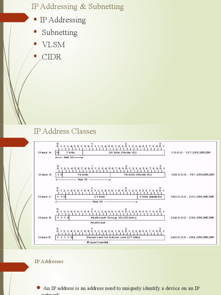 Subnetting | PDF | Ip Address | Computer Networking