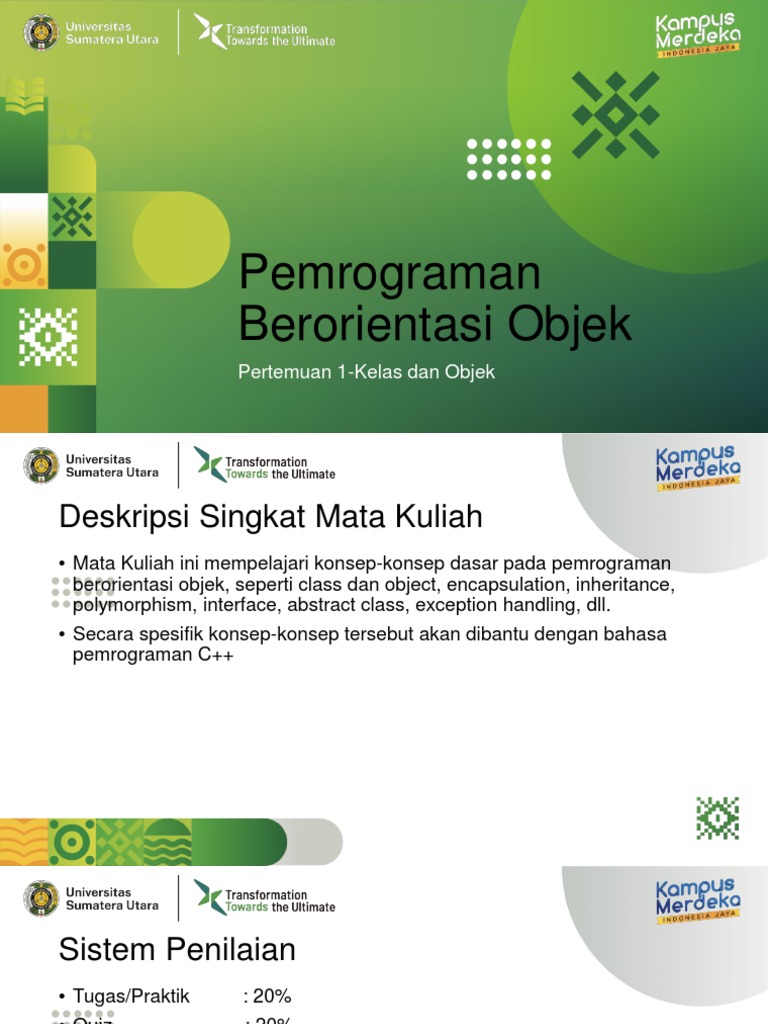 PBO 1-Kelas Dan Objek | PDF