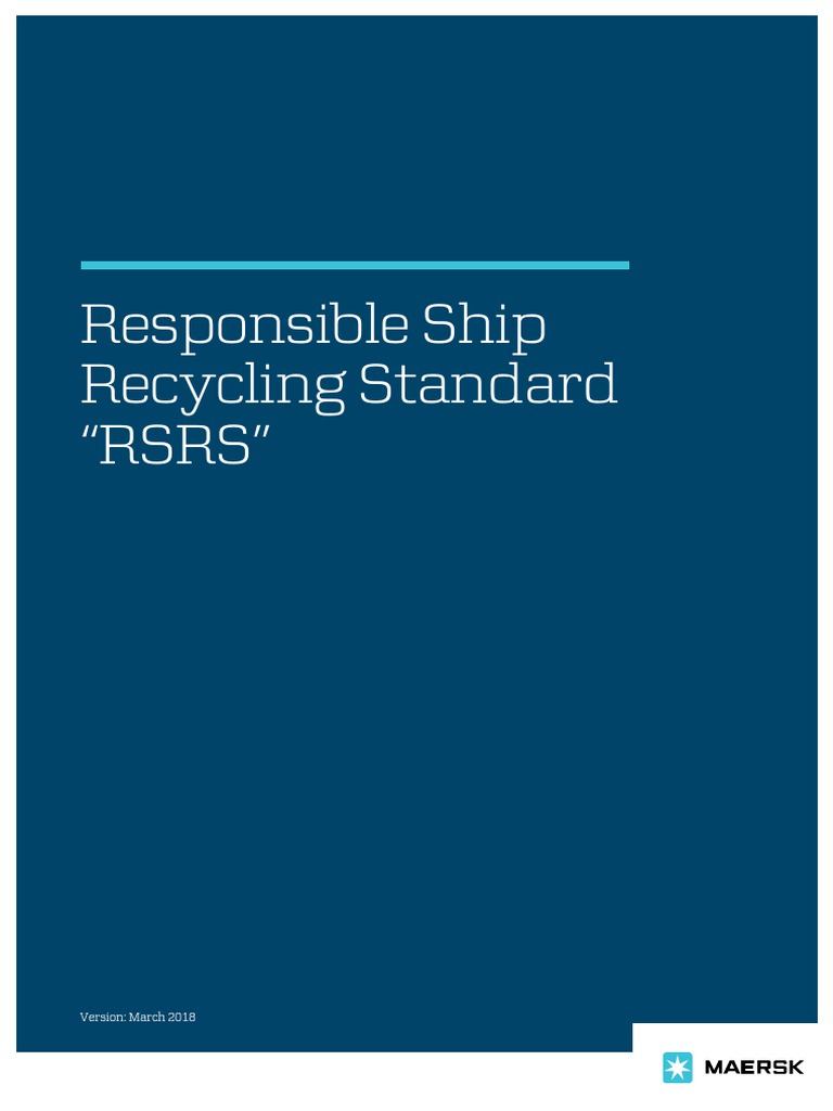 Responsible Ship Recycling Standard | PDF | Dangerous Goods | Hazardous ...