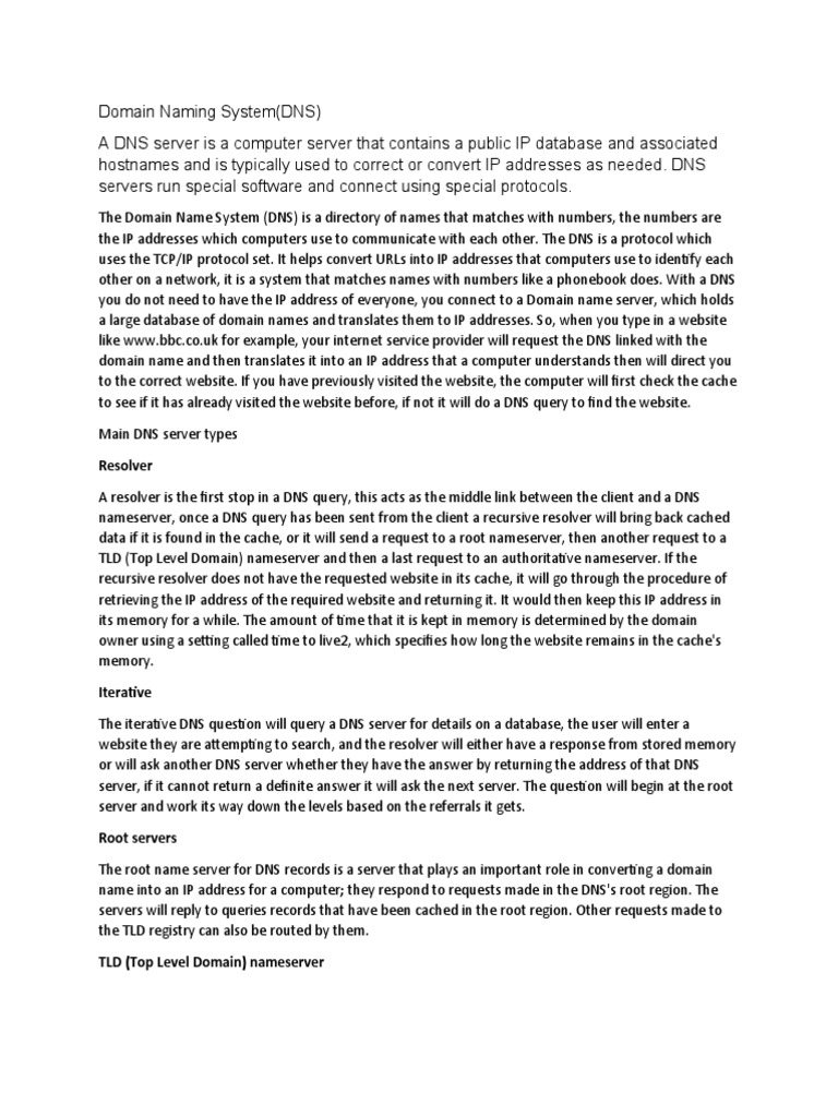 Project | PDF | Domain Name System | Hypertext Transfer Protocol