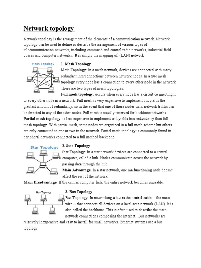 Network Topology Pdf Network Topology Computer Network