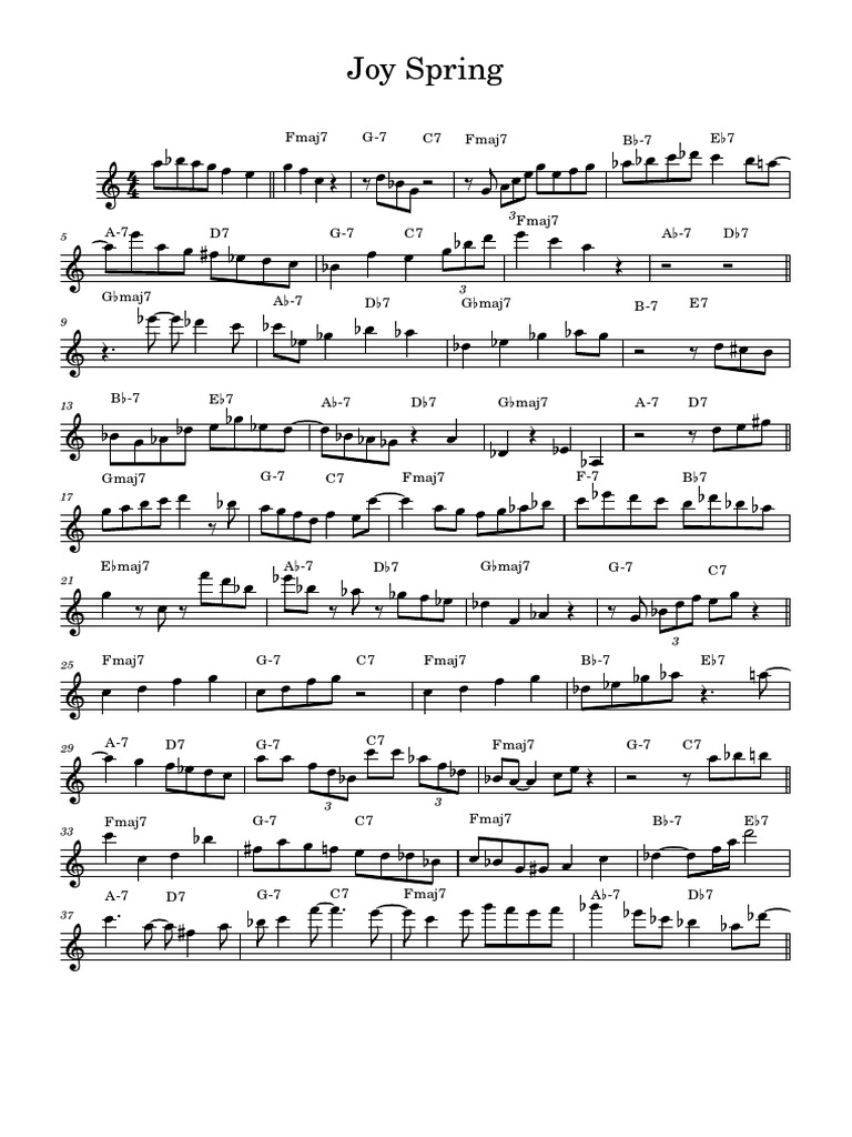 Joy Spring | PDF