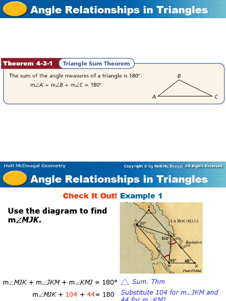 Triangle Angle Relationships Explained | PDF | Triangle | Angle