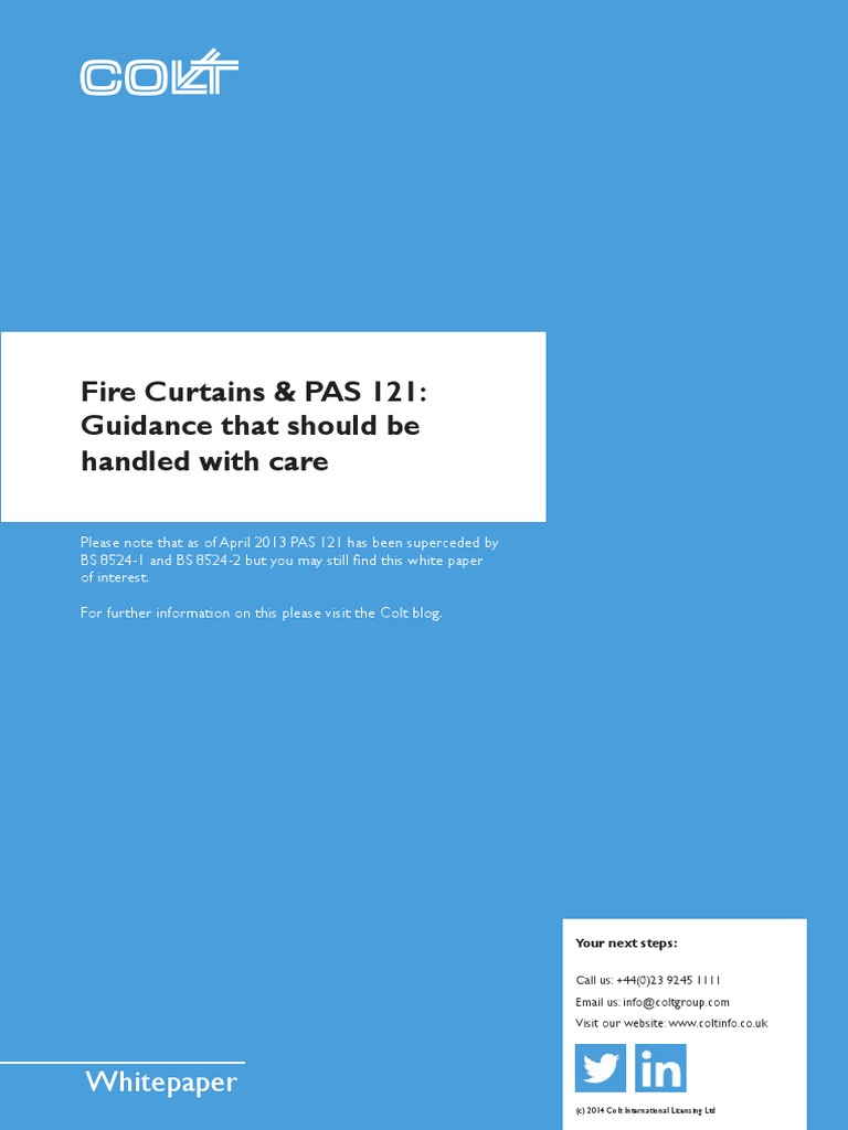 Fire Curtains: Understanding BS 8524-1 | PDF | Curtain