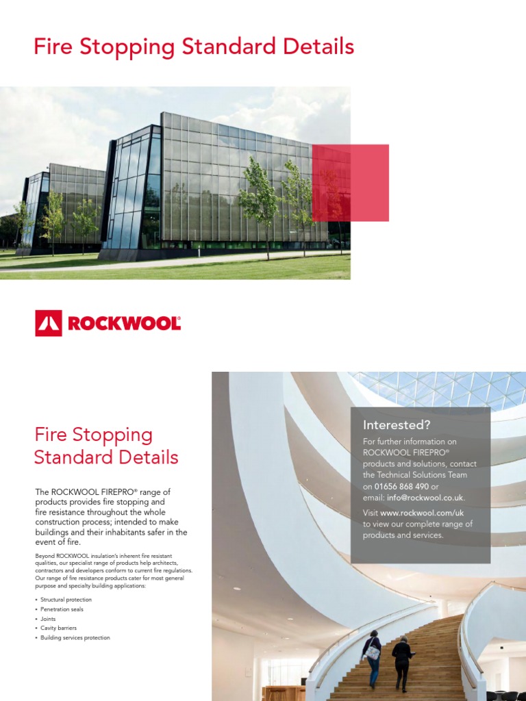 Fire Stopping Standard Details | PDF | Pipe (Fluid Conveyance ...