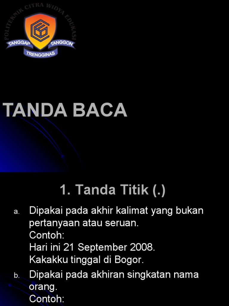 Tanda Baca | PDF