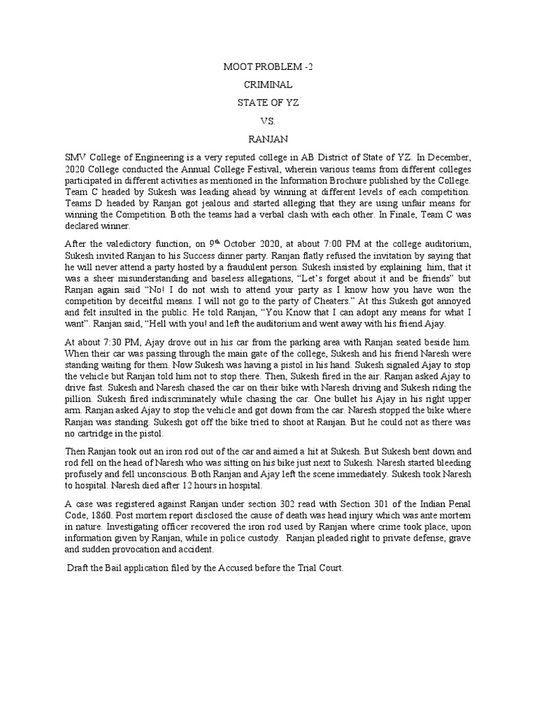 Selectedreference - Criminal Moot Problem | PDF | Justice | Crime & Violence