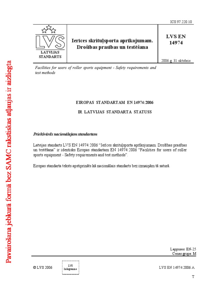 En 14974 - 2006 | PDF