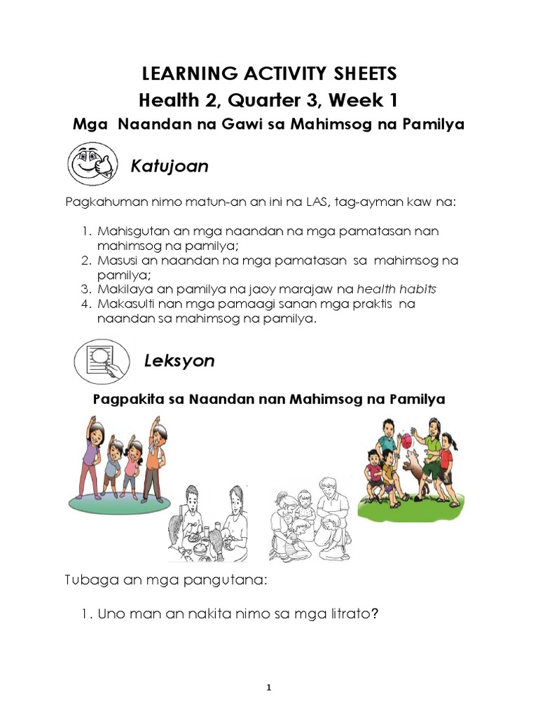 Health 2 Q3 Week 1 | PDF