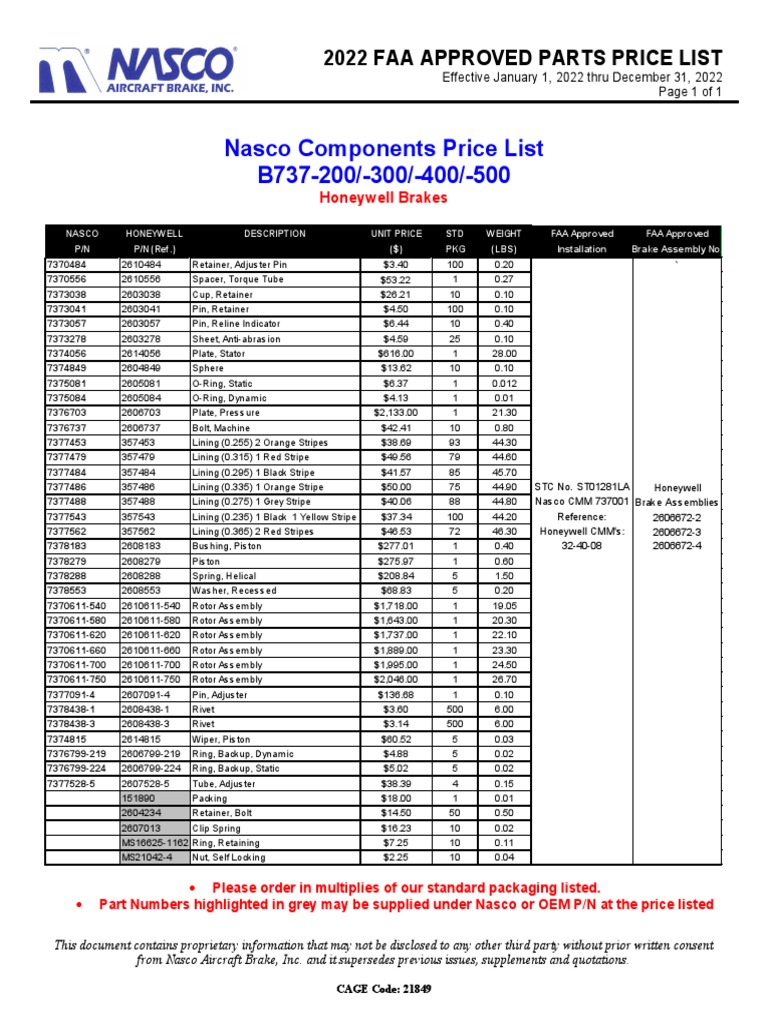 2022 Airline Price List 1 | PDF | Motor Vehicle | Vehicle Technology