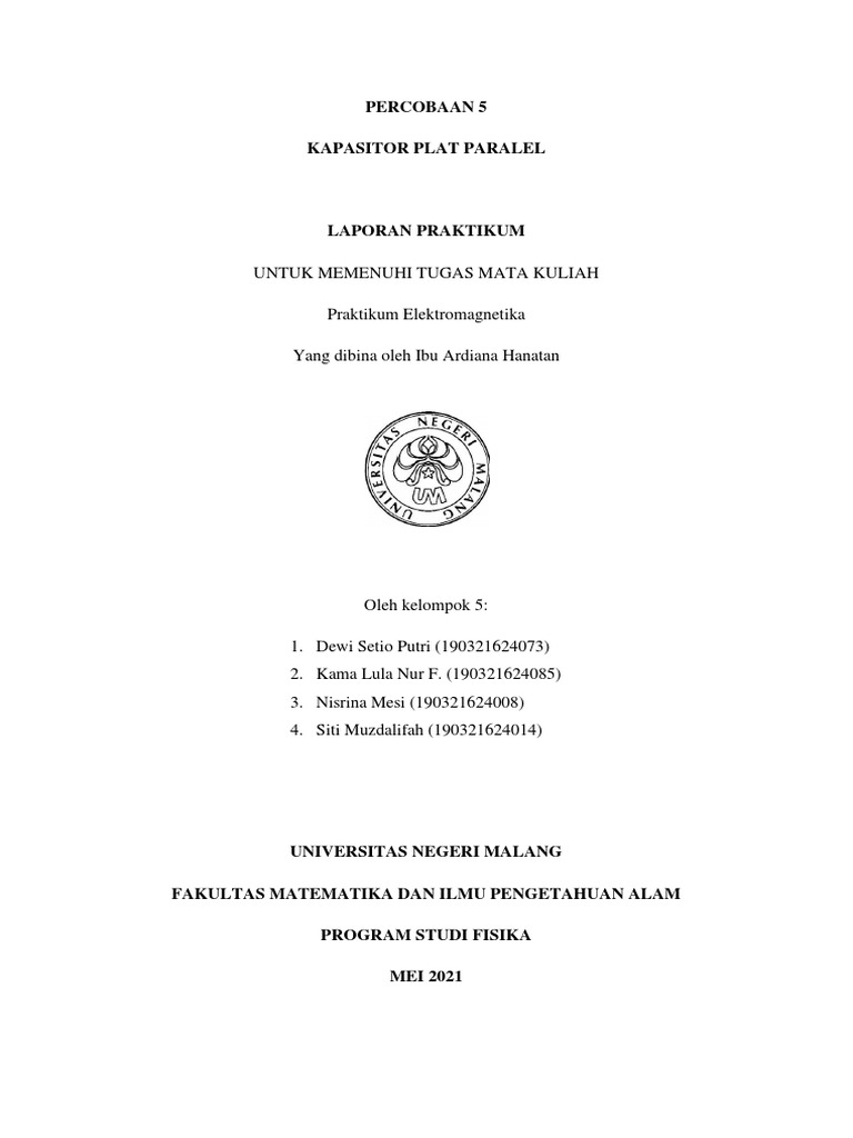 Kelompok 5-Praktikum Plat Paralel | PDF