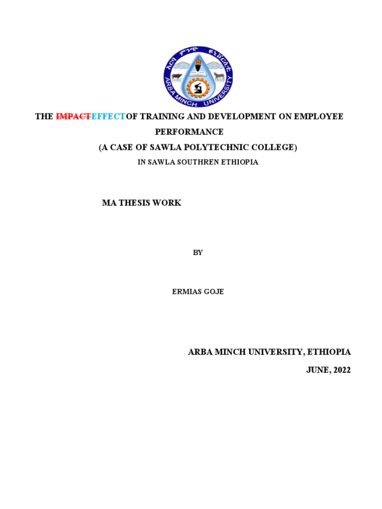 ERMIAs Final Edited Thesis Work, According in A Mock Defense | PDF | Competence (Human Resources ...