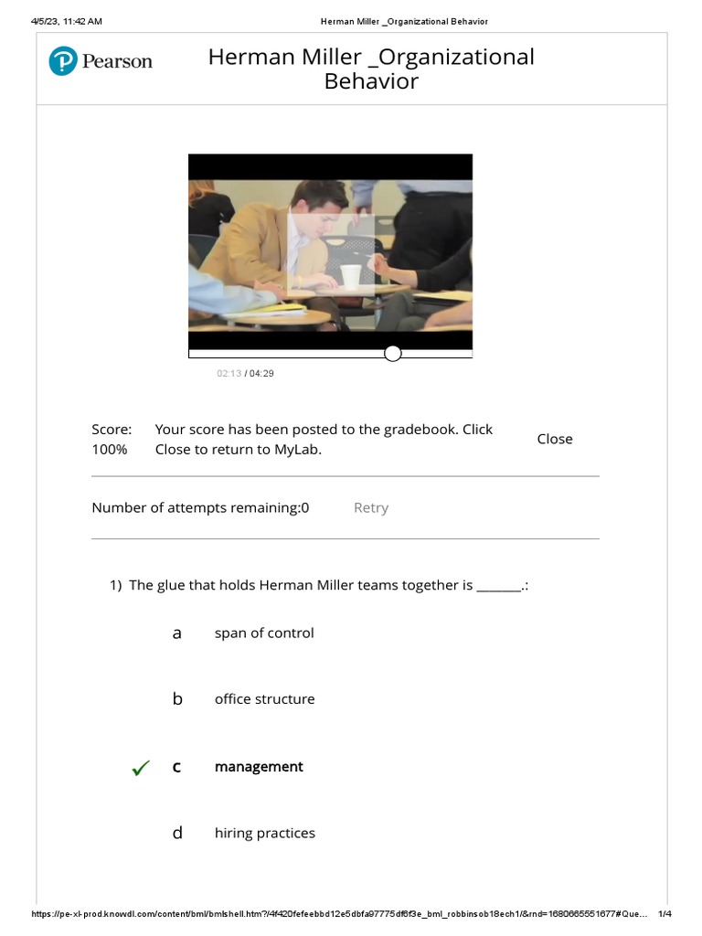 Herman Miller Organizational Behavior Insights | PDF | Leadership ...