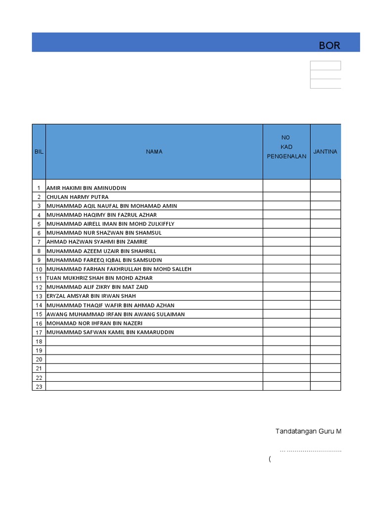 3C Borang Transit PBD PJK Ting 3 2023 | PDF