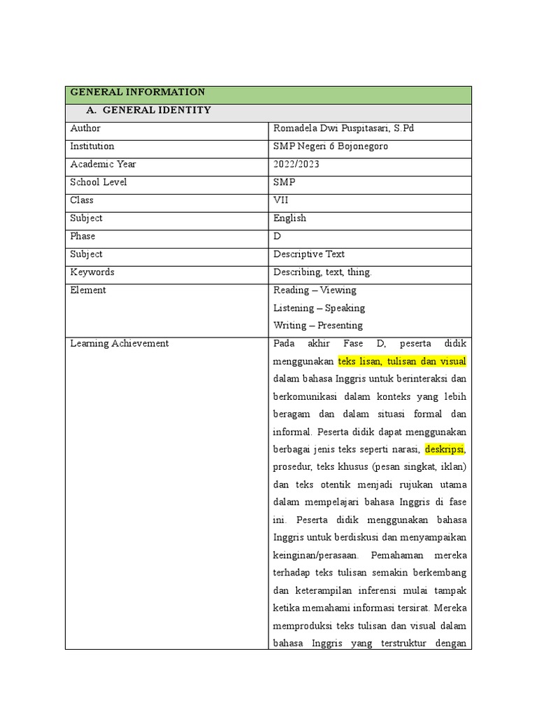 Ppae Topik 1 Modul Ajar Pdf