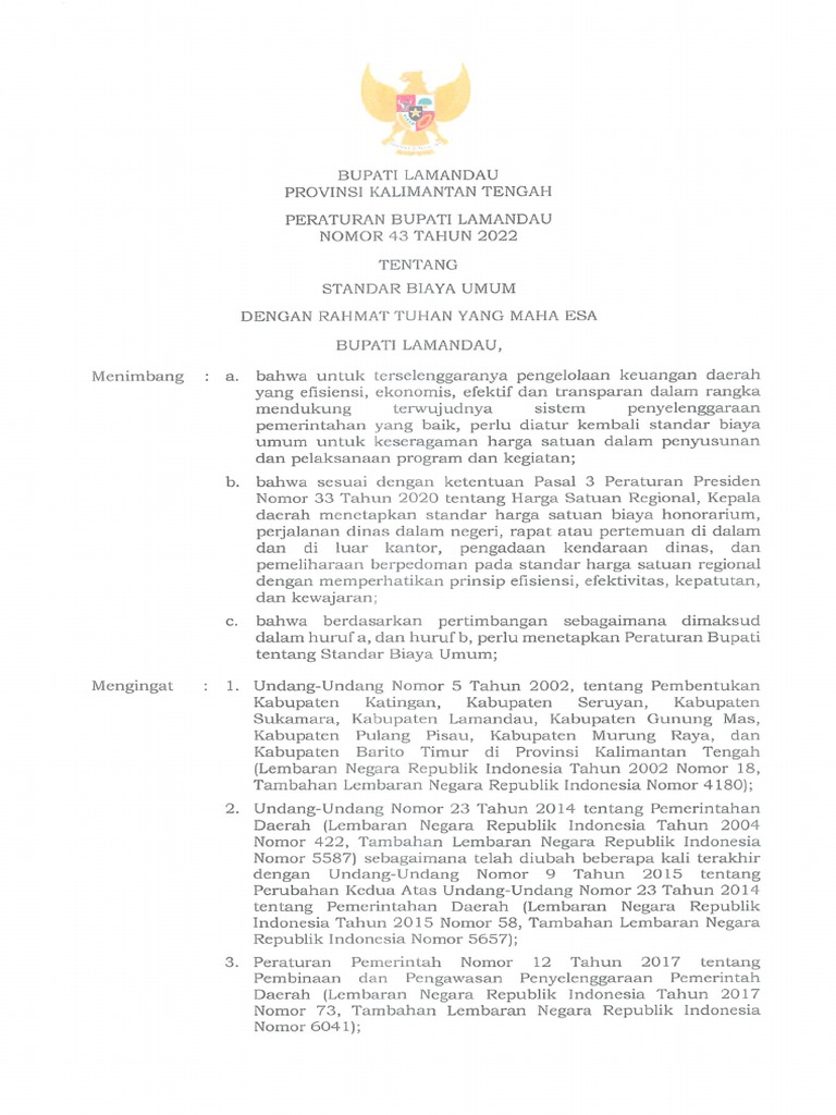 Perbub Tentang Sbu | PDF