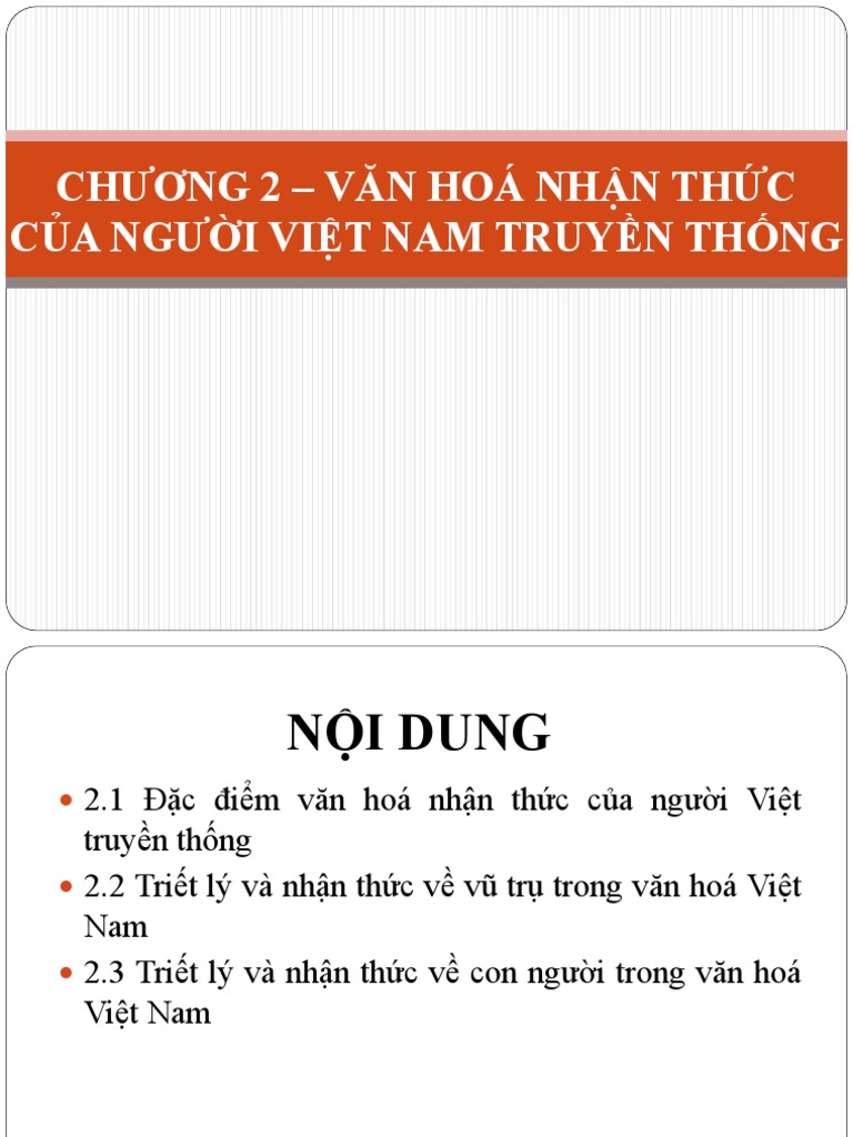 DCVH - Chương 2 - Văn hoá nhận thức | PDF