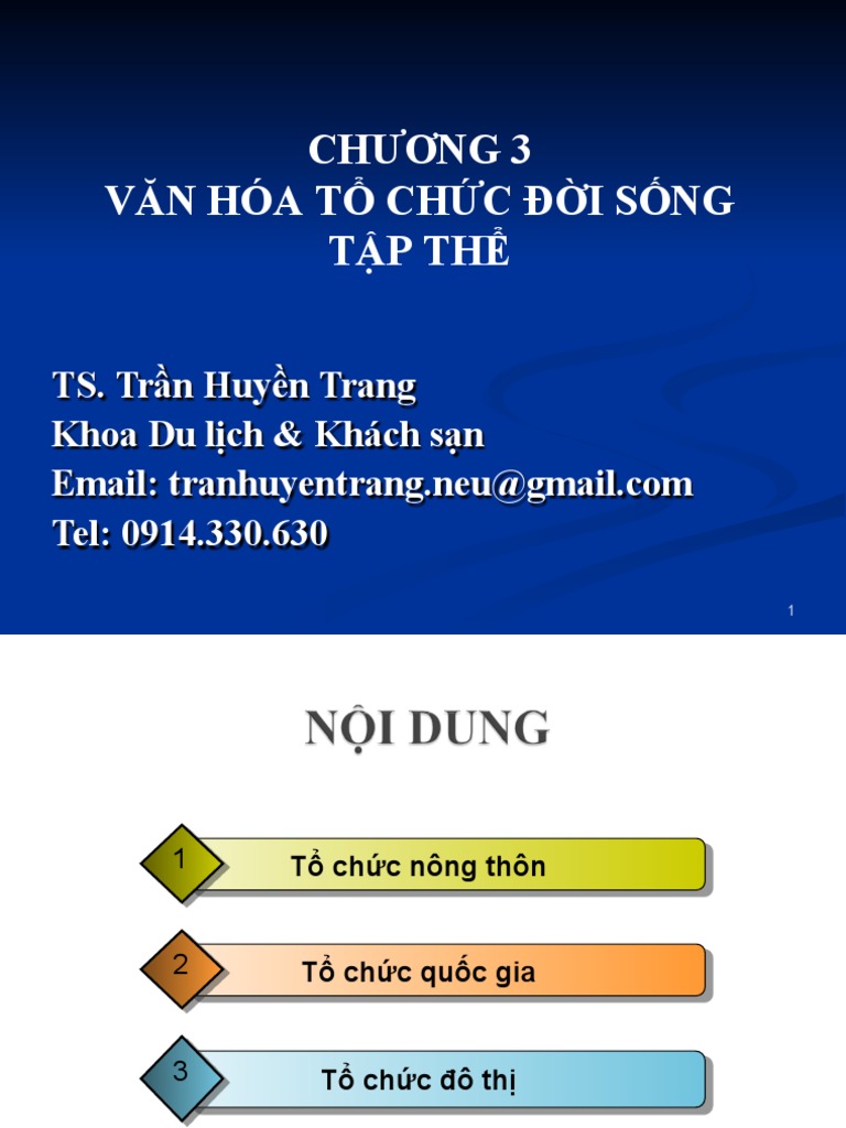 DCVH - Chương 3 - VH tổ chức đời sống tập thể - part1 | PDF
