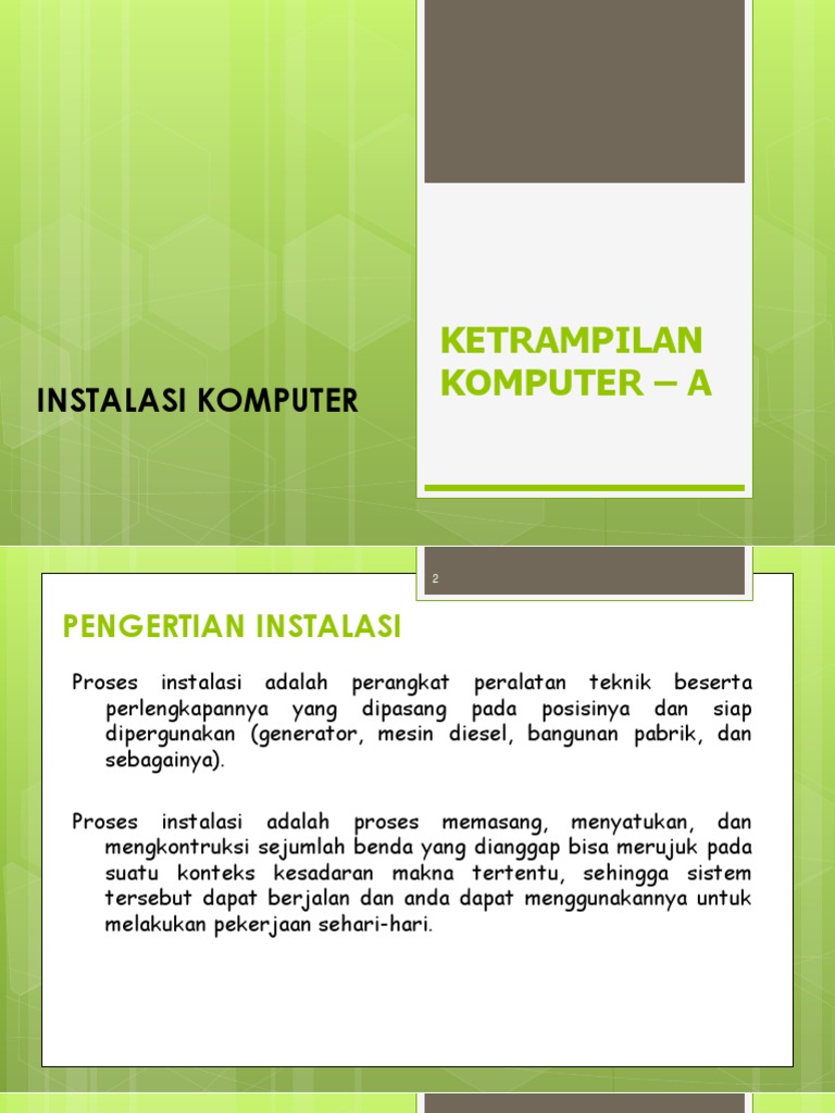 Instalasi Komputer | PDF