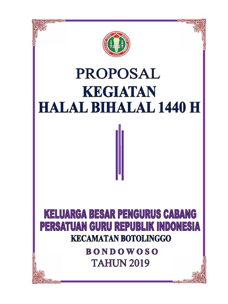 Proposal Halal Bihalal 2019 | PDF