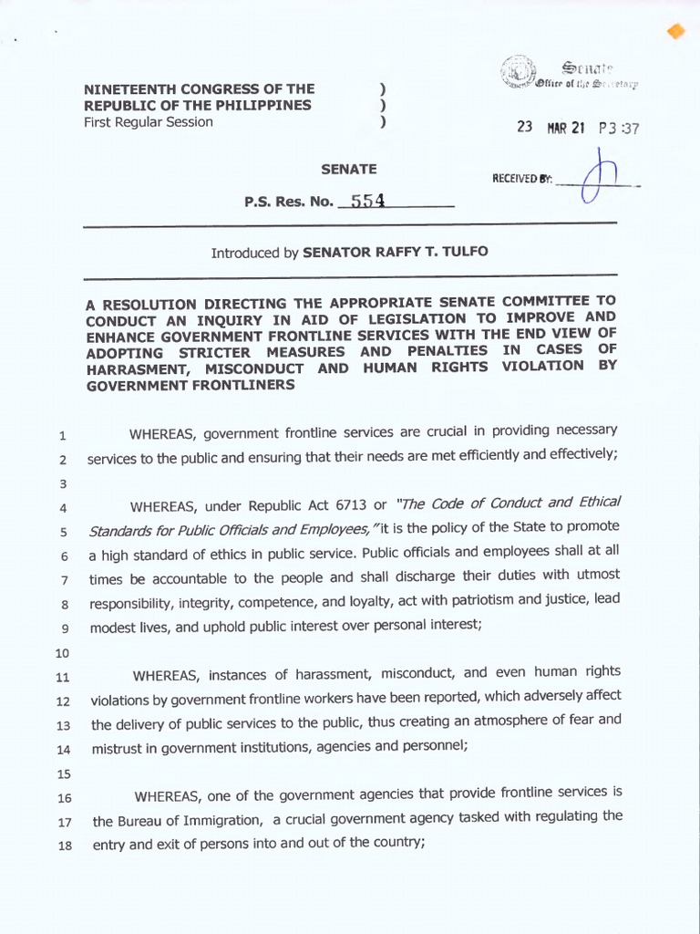 23 HAR 21 P3 37: Received BY | PDF | United States Senate | Immigration