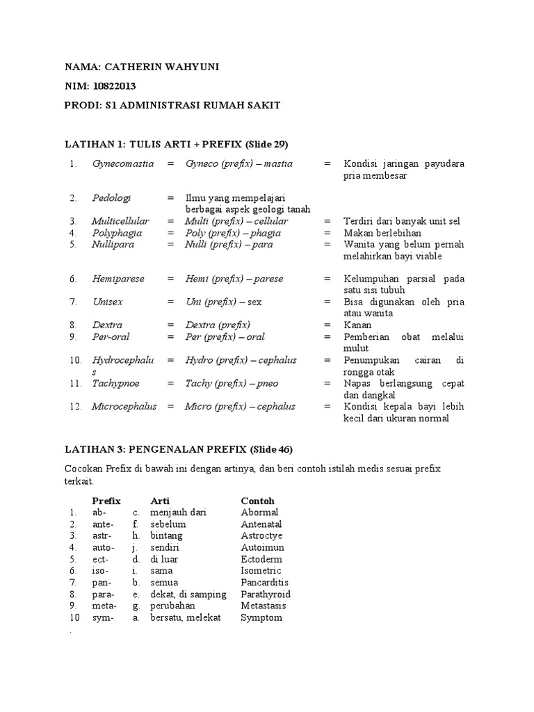 Terminologi Medis | PDF