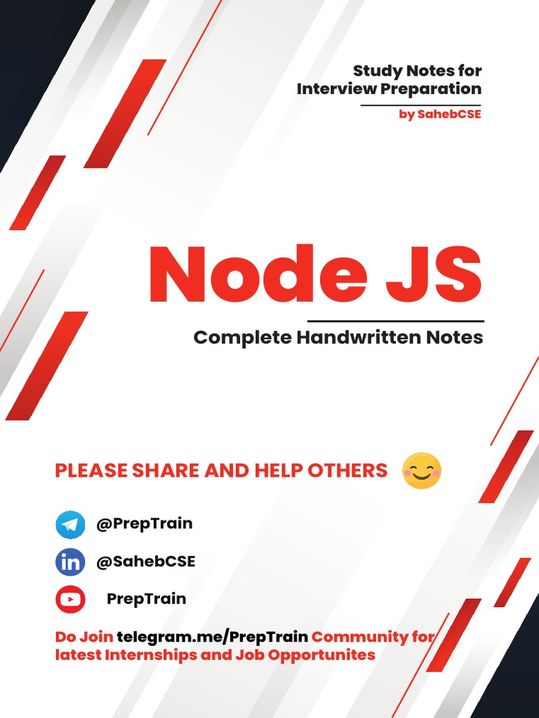 NodeJS Notes | PDF