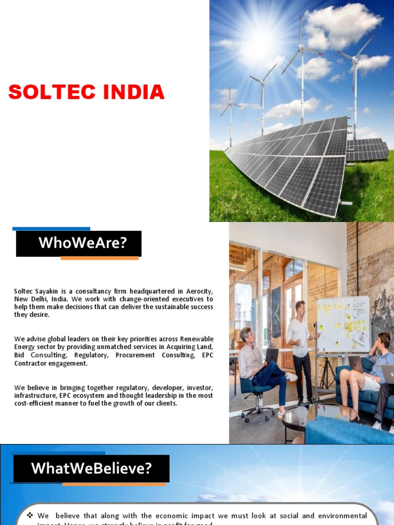 Soltec India | PDF | Sustainability | Consultant