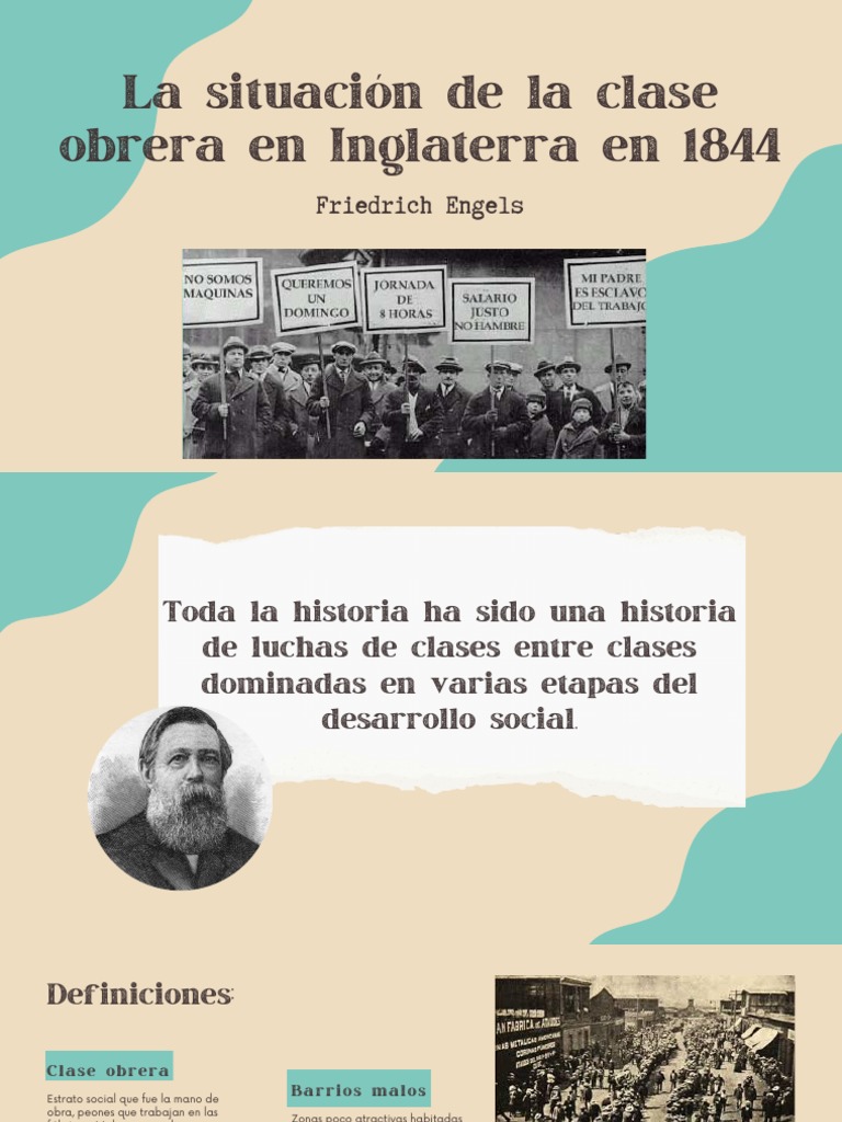 Condiciones de la Clase Obrera en 1844 | PDF | Karl Marx | Friedrich Engels