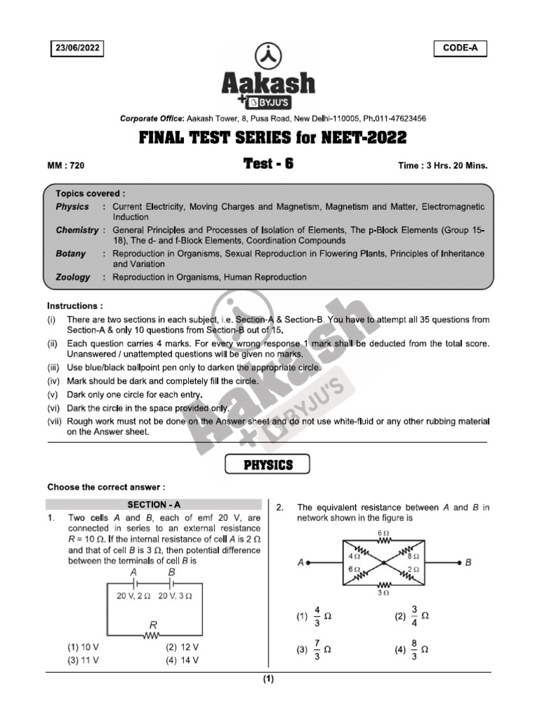 FTS 06 - (Code A) - 23 06 2022 | PDF