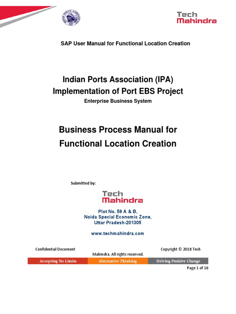 Sap User Manual For Creating Functional Location in PM | PDF | Icon ...