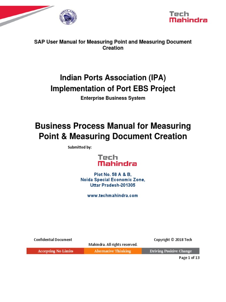 Sap User Manual For Measurement Point Creation | PDF | All Rights Reserved | Information Science