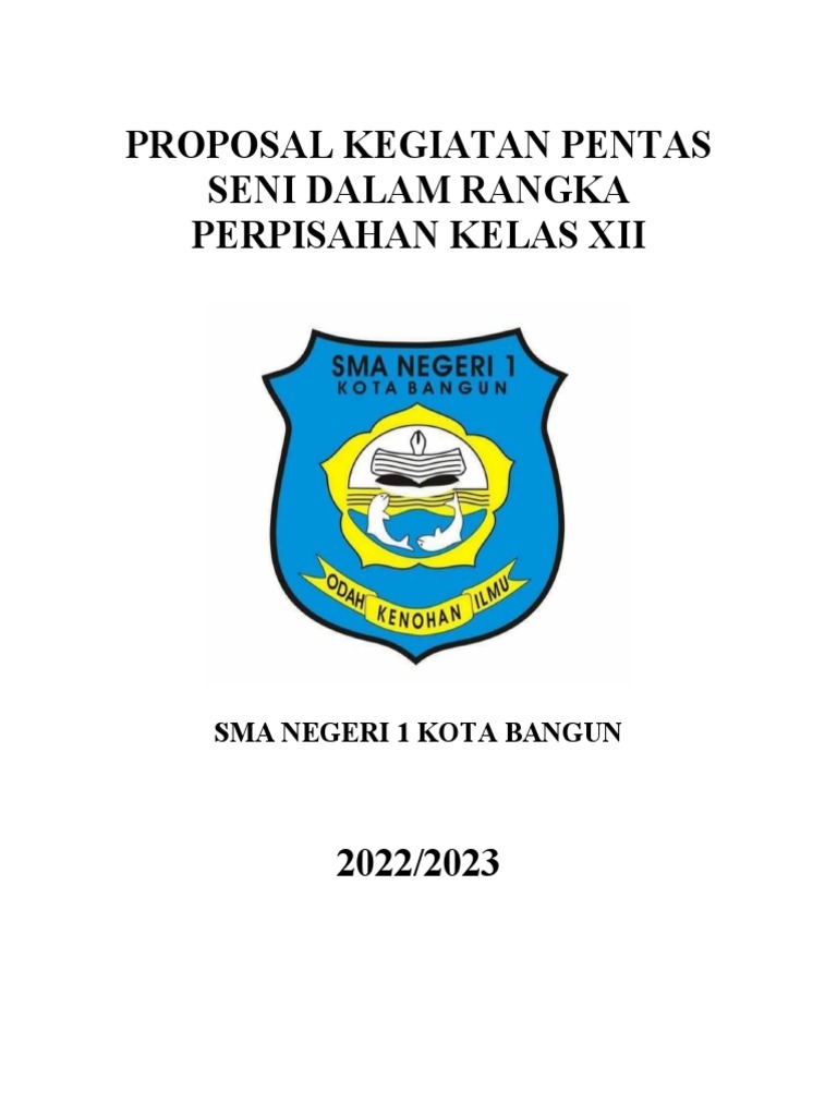 Proposal Kegiatan Pentas Seni Dalam Rangka | PDF Proposal Kegiatan Pentas Seni Dalam Rangka | PDF