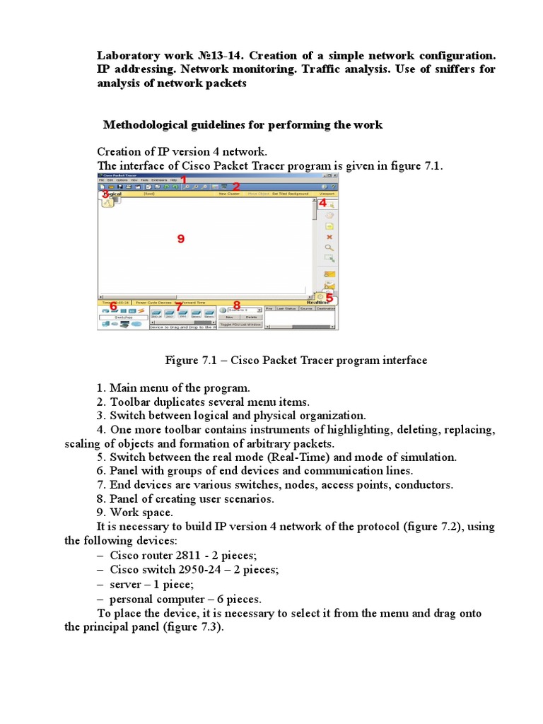Laboratory Work 7 | Download Free PDF | Ip Address | Router (Computing)