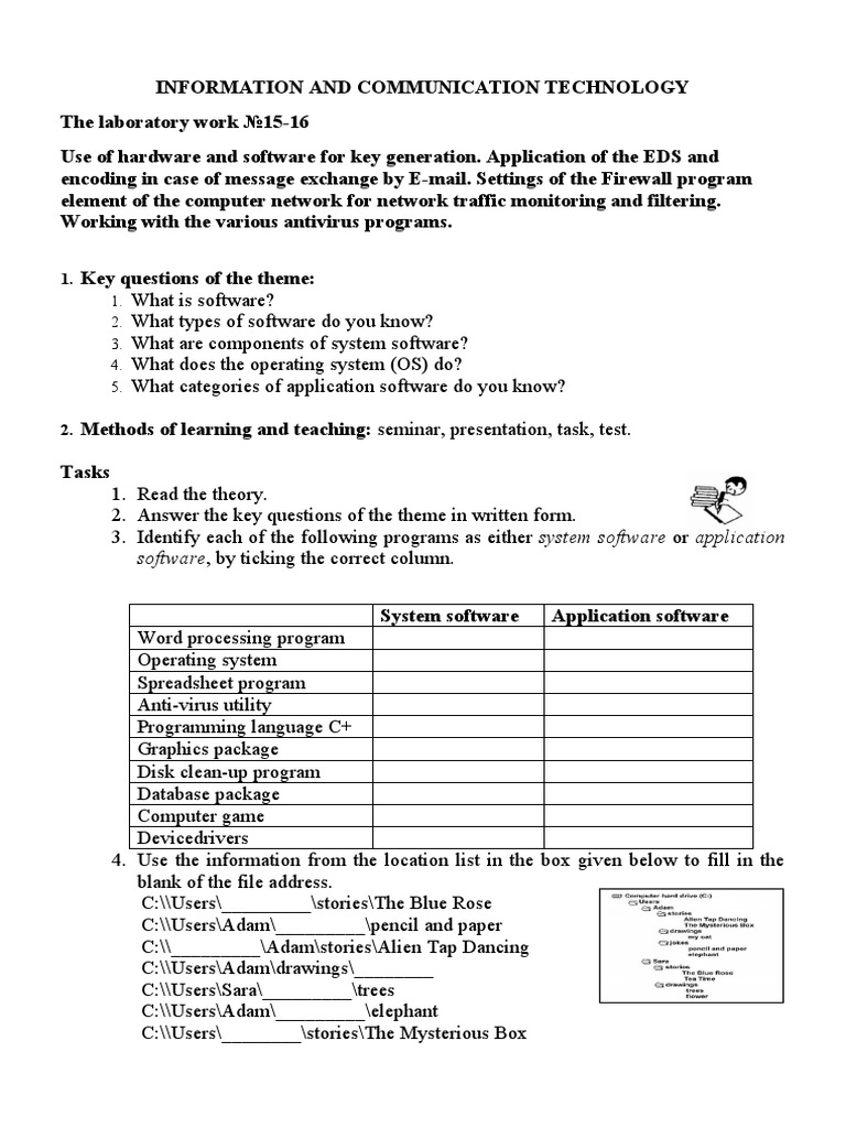 ICT Lab: Software & Security Tasks | PDF | Operating System | Programming