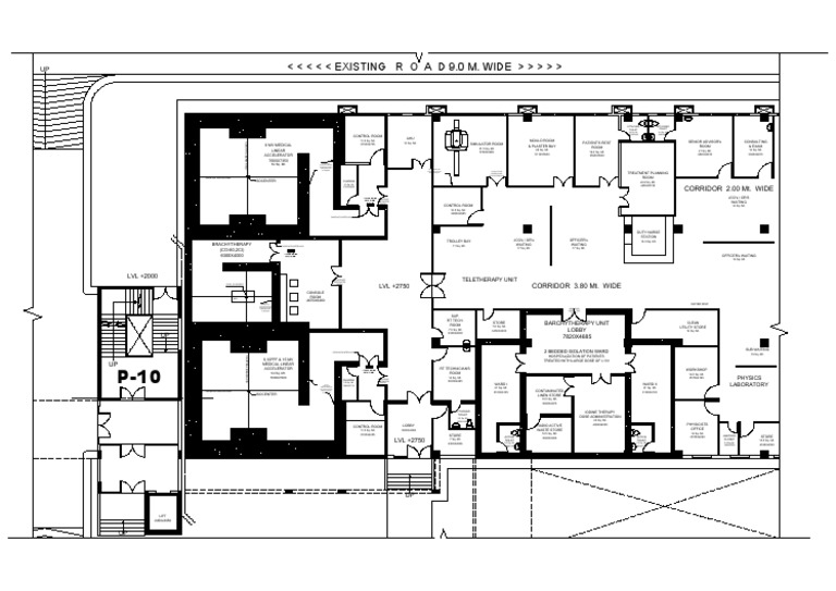 09 - Radiotherapy Centre - Sections | PDF | Door | Radiation Therapy