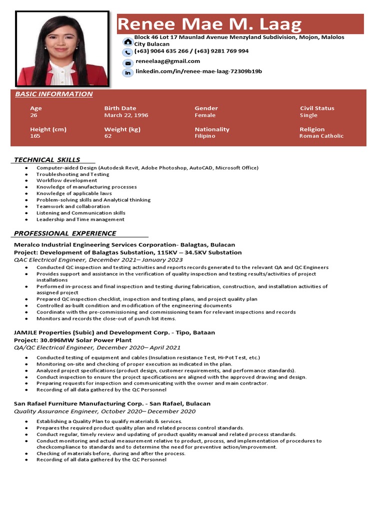 CV Laag Reneemae | PDF | Safety | Occupational Safety And Health