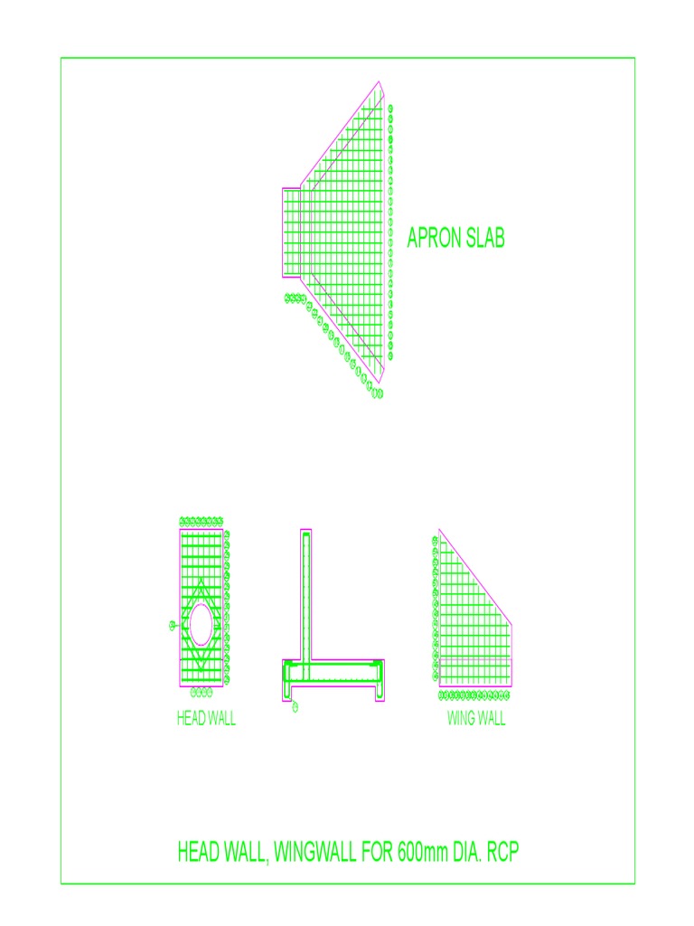 RCP Headwall and Rebar Drawings | PDF