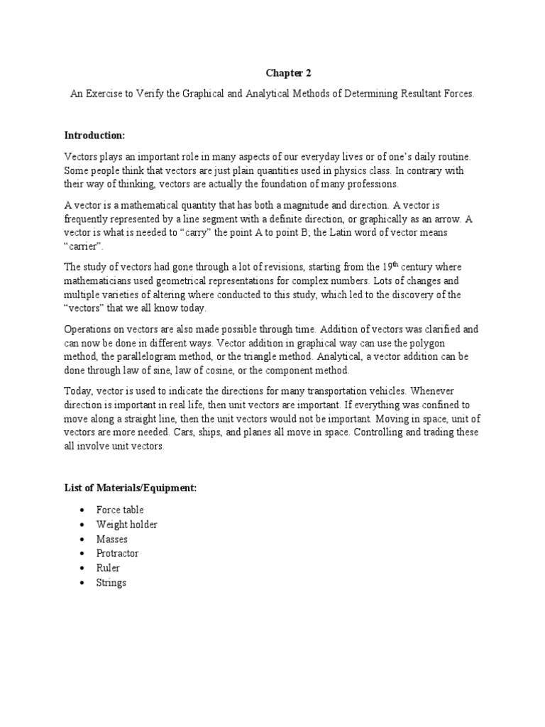 LAB2 | PDF | Euclidean Vector | Force