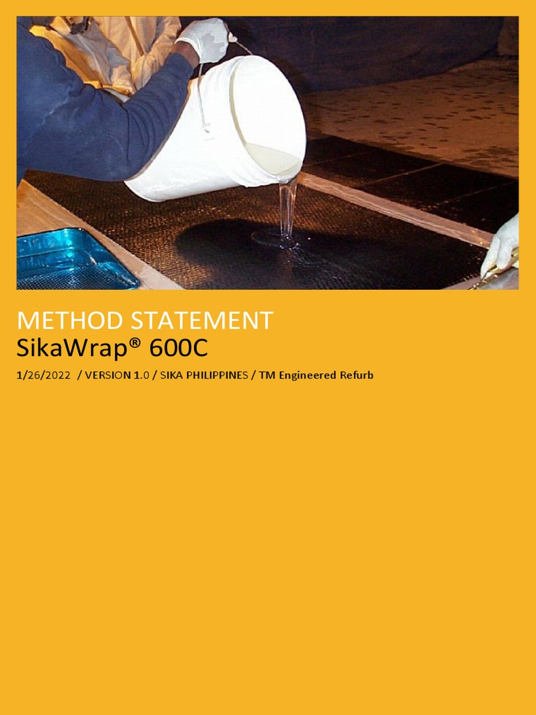 MS - SikaWrap 600C2 | PDF | Concrete | Epoxy