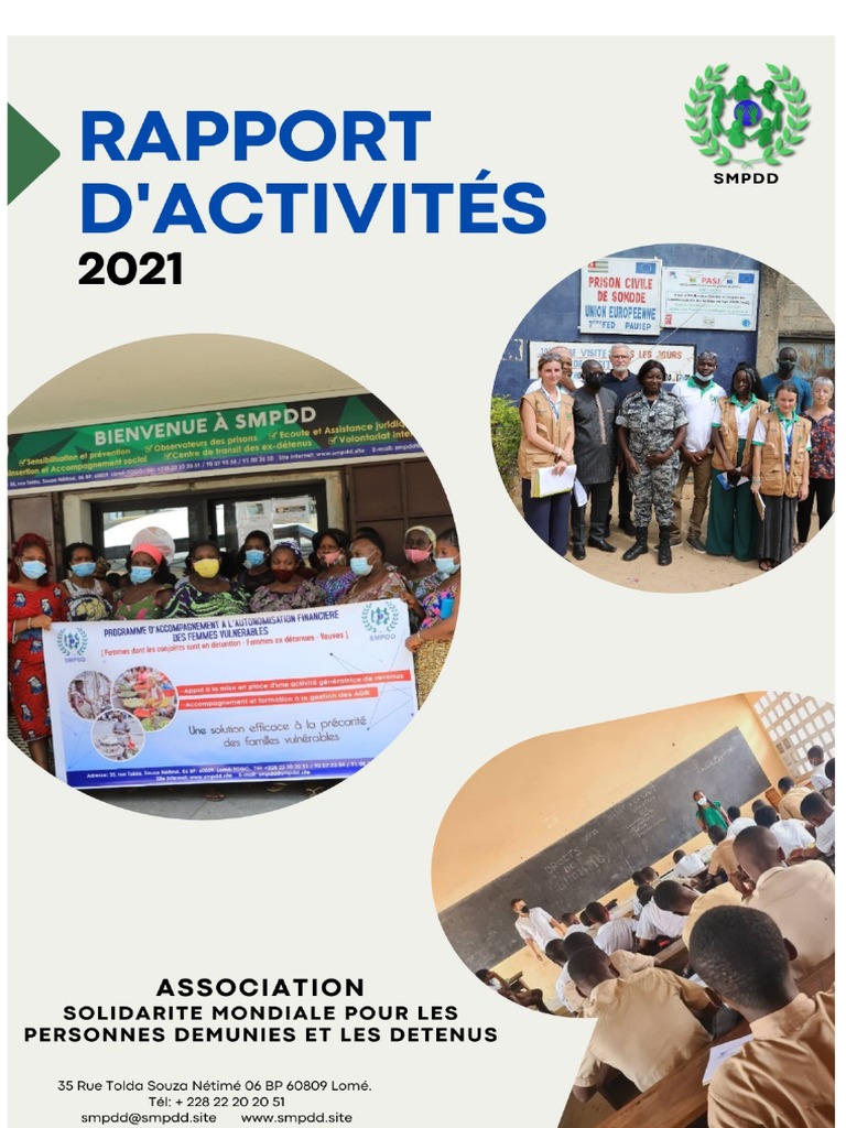 Rapport SMPDD : Actions et Impact 2021 | PDF | Prison | Travail social