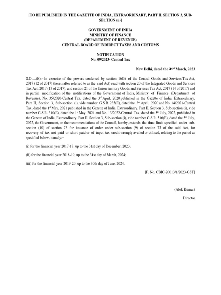 Notification No 9 Custom | PDF | Taxation | Taxes