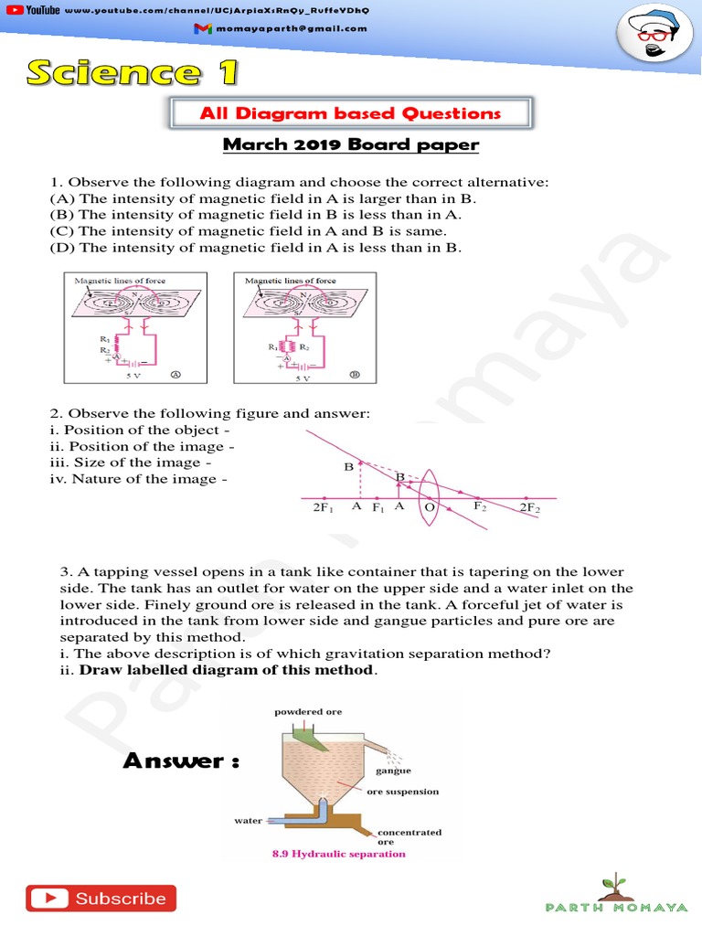 Science 1 & science 2 important diagrams ssc class 10 | PDF | Anode ...