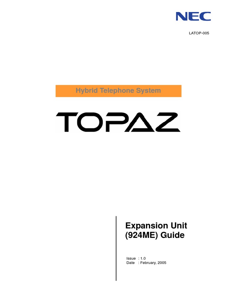 NEC Ip2ap 924m | PDF | Electrical Connector | Ac Power Plugs And Sockets